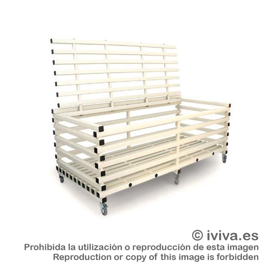 Carro PVC con tapa 100 x 87 x 80 cm.