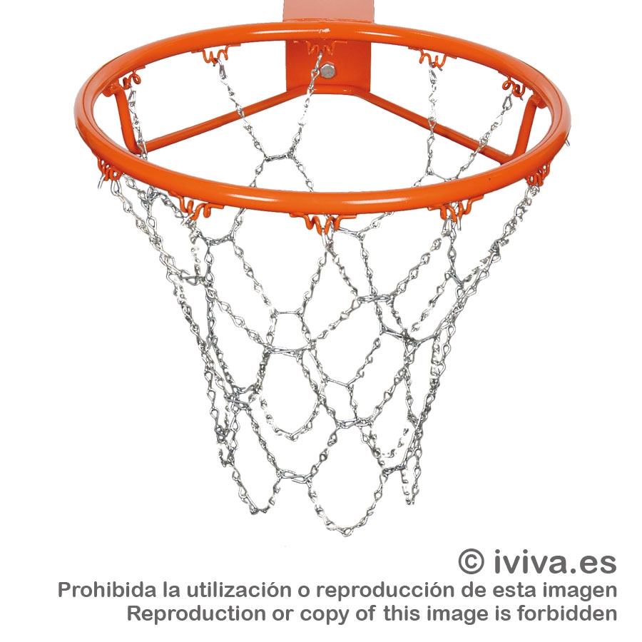 Red baloncesto antivandálica metálica.