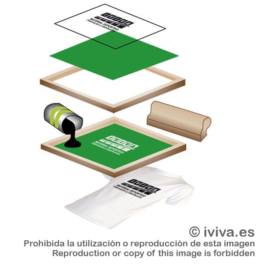 Estampación serigrafía: 1 color.